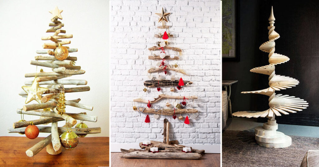 Albero di Natale in legno: 8 idee fai da te da cui prendere spunto